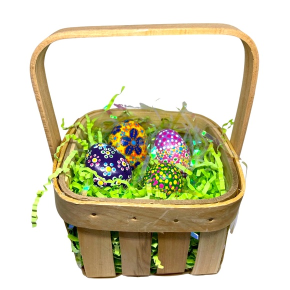 Hand Crafted | Accents | Hand Crafted Painted Easter Egg Rocks Stones ...